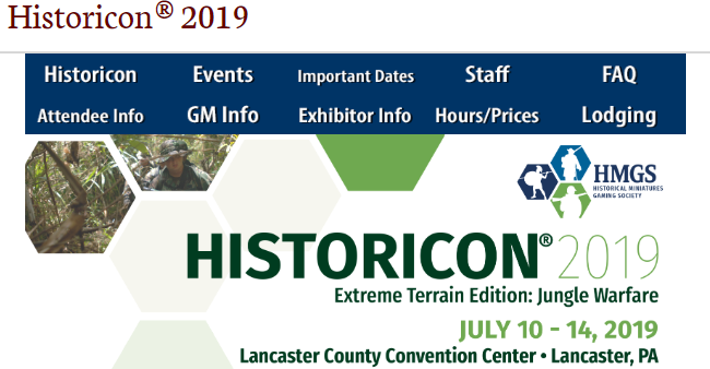 Historicon 2019 – Wargaming from the Balcony