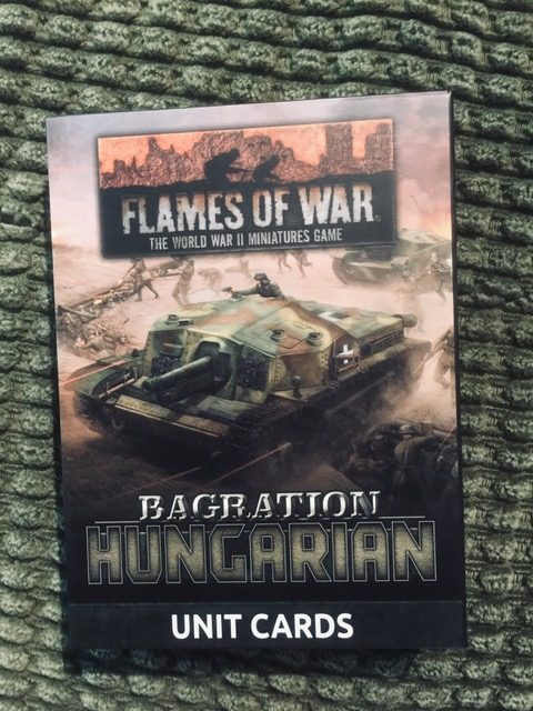 FOW- Bagration Hungarian Unit Card Review – Wargaming from the Balcony