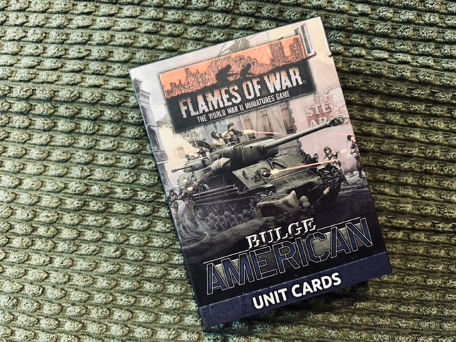 FOW – Bulge American Unit Card Review. – Wargaming from the Balcony